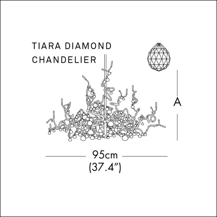 Tiara Diamond Chandelier - Glite